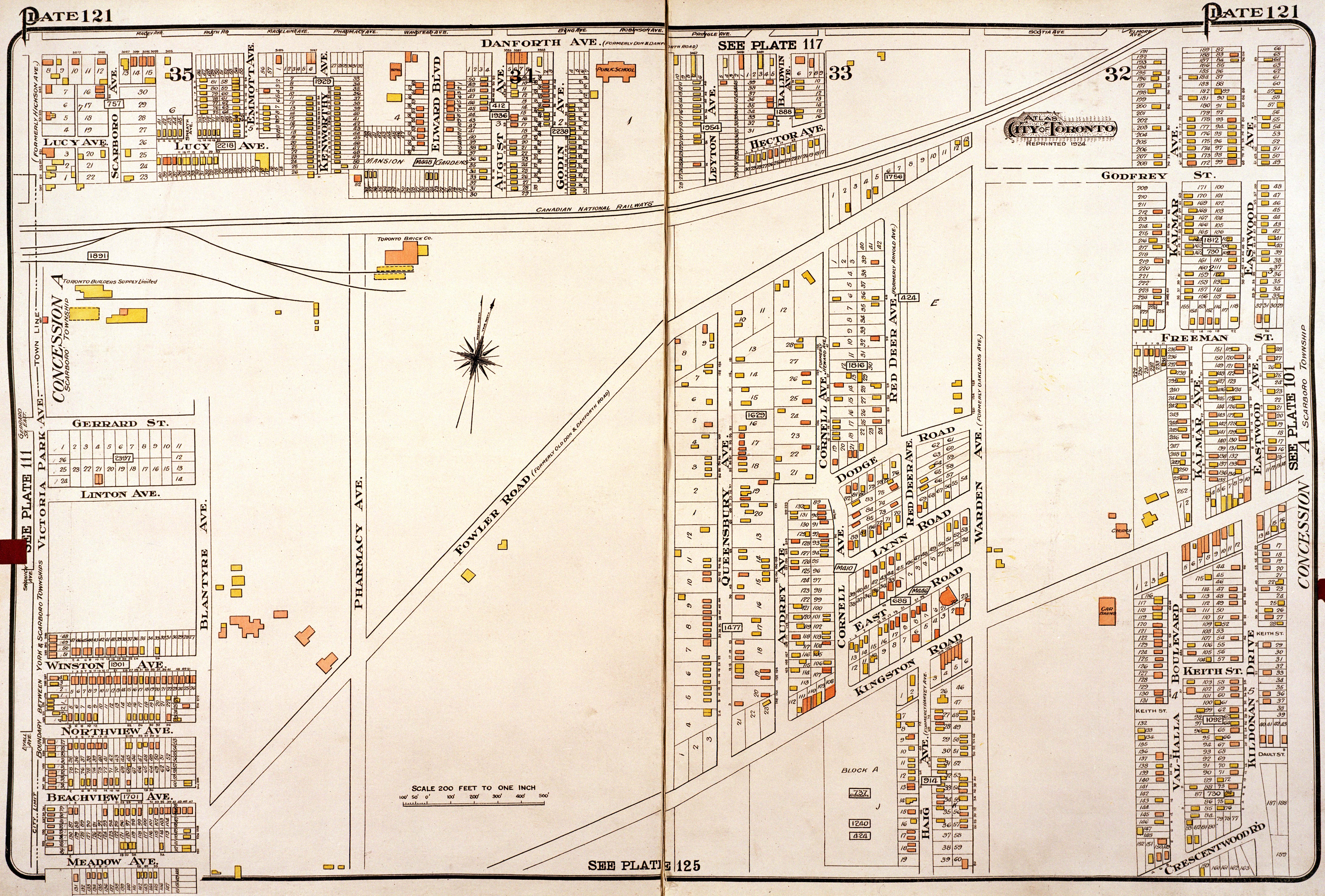 Fire Insurance Plans 1924 – City of Toronto