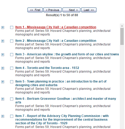 Using the Database – City of Toronto