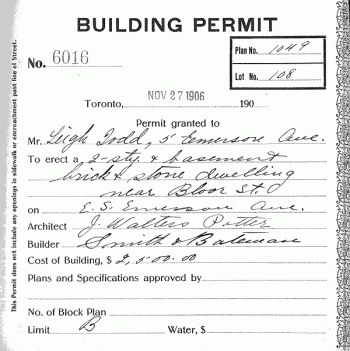 Building Permits – City of Toronto
