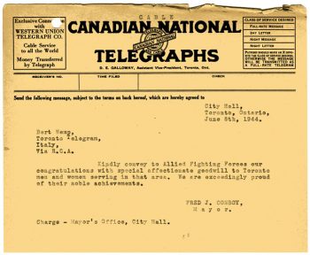 Toronto Remembers D-Day, June 6, 1944 – City of Toronto
