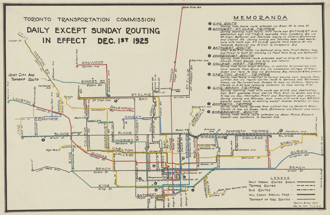 Consolidation: The TTC in the Twenties – Buses and Trolleys – City of ...