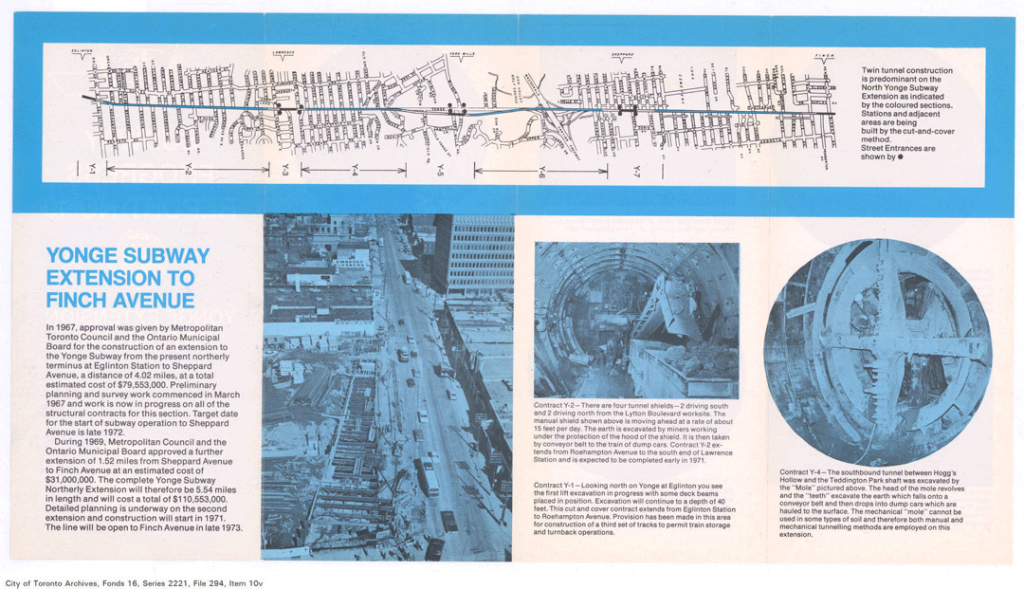 Yonge Subway Northern Extension – City of Toronto