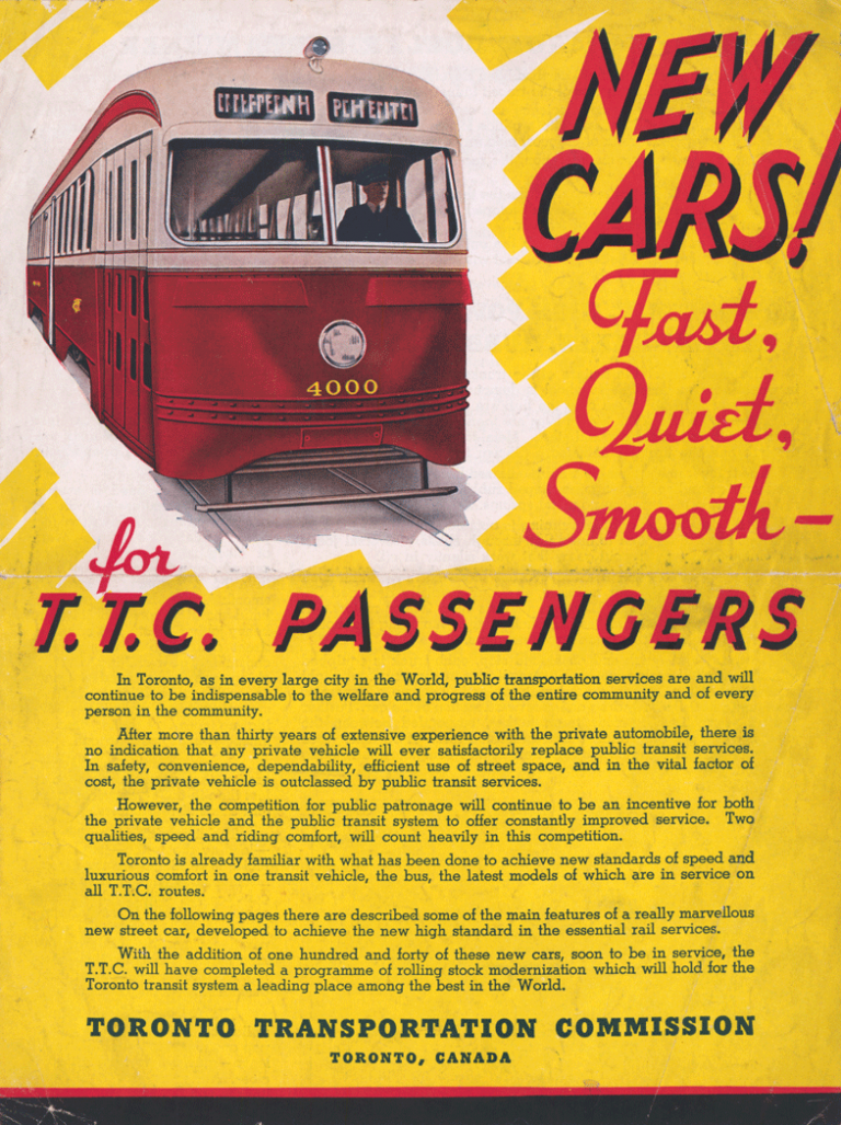 The PCC Streetcar – Streamlined Splendour – City of Toronto