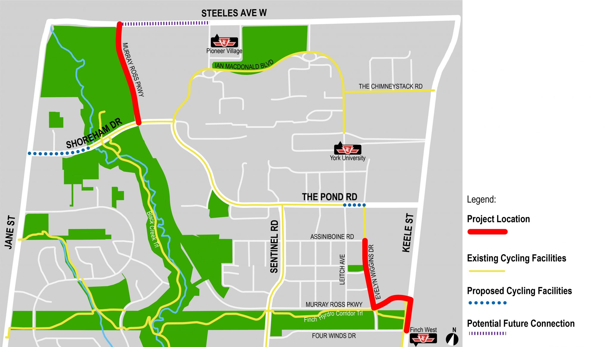 York University & Downsview Cycling Connections – City of Toronto