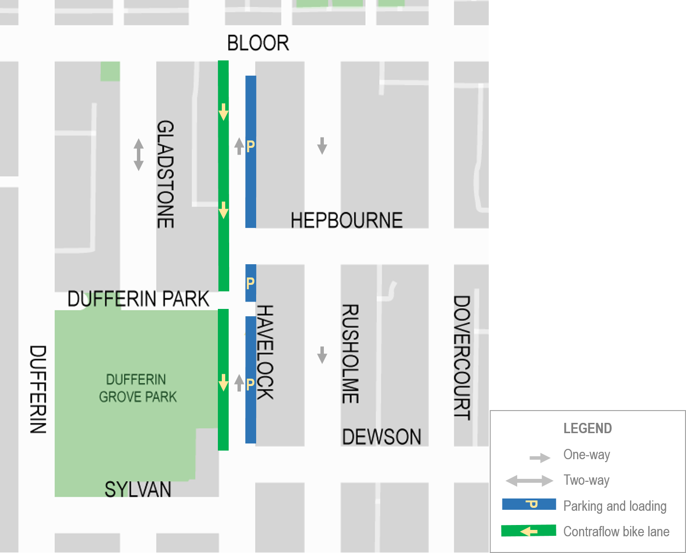 Bartlett-Havelock-Gladstone Cycling Connections – City of Toronto