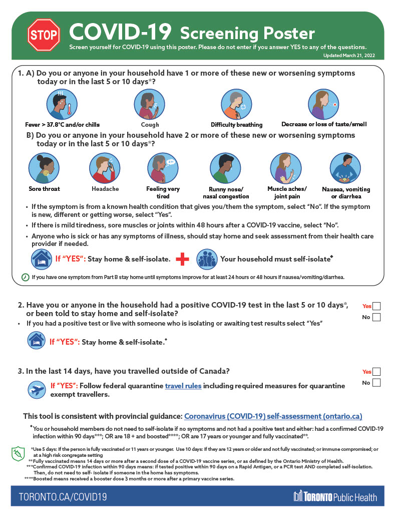 COVID-19: Posters & Graphics – City of Toronto