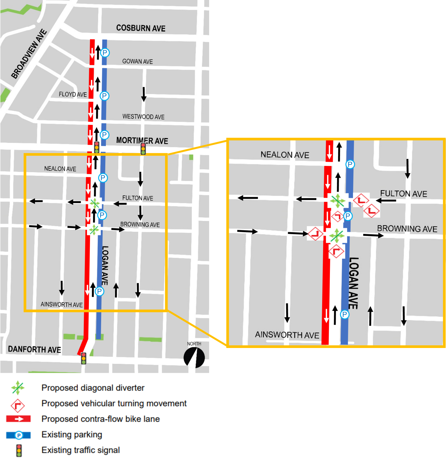 Leaside Bridge to Danforth Avenue Cycling Connections – City of Toronto