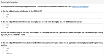 Application Submission Tool Overview – City of Toronto