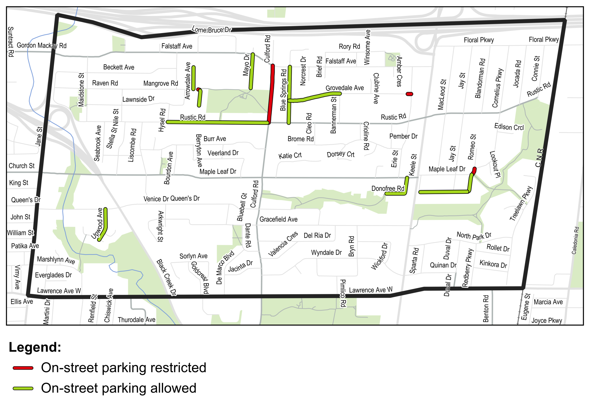 Maple Leaf & Rustic Neighbourhood Streets Plan – City of Toronto